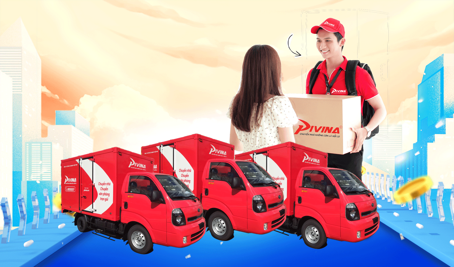 Dịch vụ Cho Thuê Taxi Tải Chuyển Nhà Giá Rẻ Nhất - Pivina